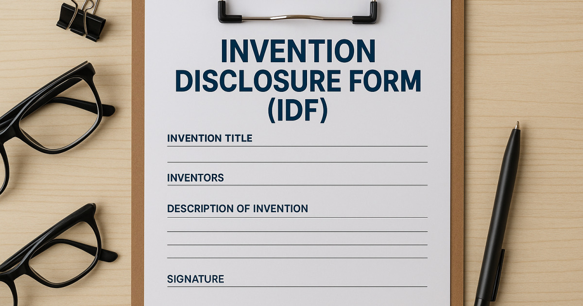 What is an Invention Disclosure Form (IDF)? Why is it important ...